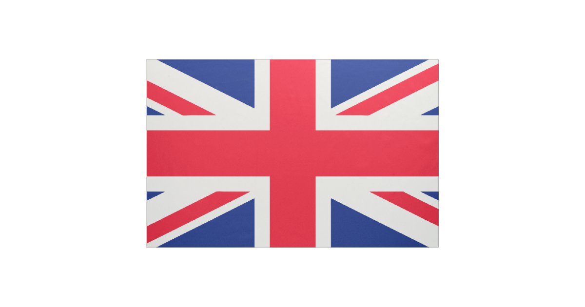 UK United Kingdom British Flag Fabric | Zazzle