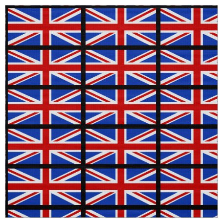 UK United Kingdom British Flag Fabric | Zazzle