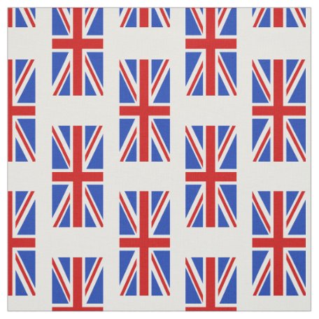 UK United Kingdom British Flag Fabric | Zazzle