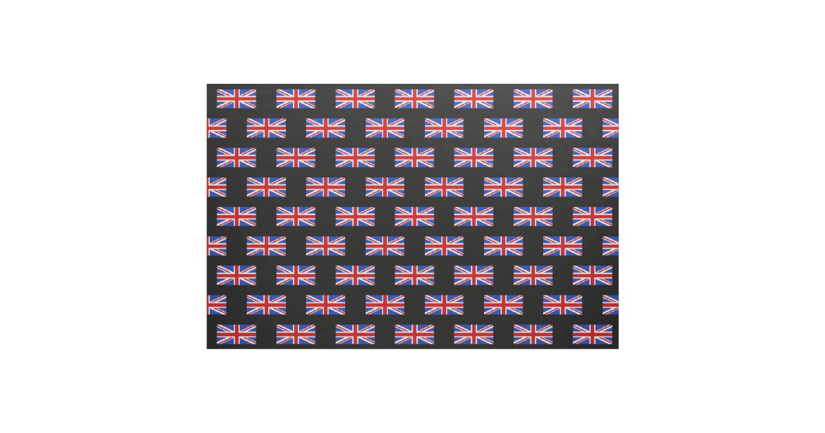 Uk United Kingdom Flag Fabric | Zazzle