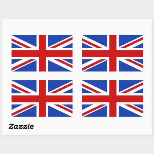 Uk United Kingdom Flag Rectangular Sticker | Zazzle