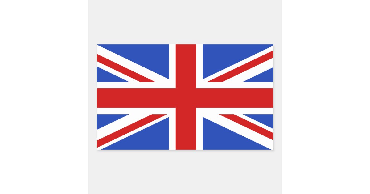 Uk United Kingdom Flag Rectangular Sticker | Zazzle