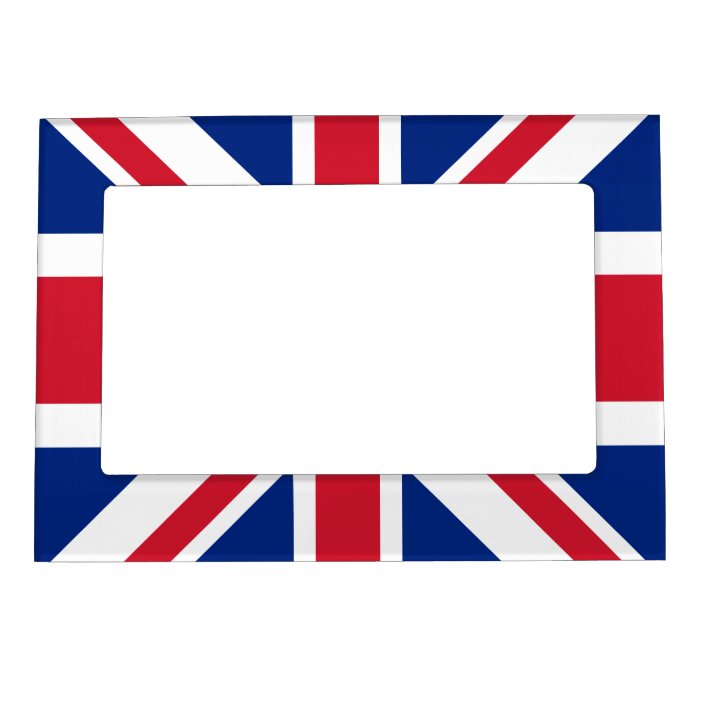 UK United Kingdom Union Jack Flag Magnetic Photo Frame | Zazzle.com