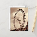 (UK) Vintage London Eye Postcard | Zazzle
