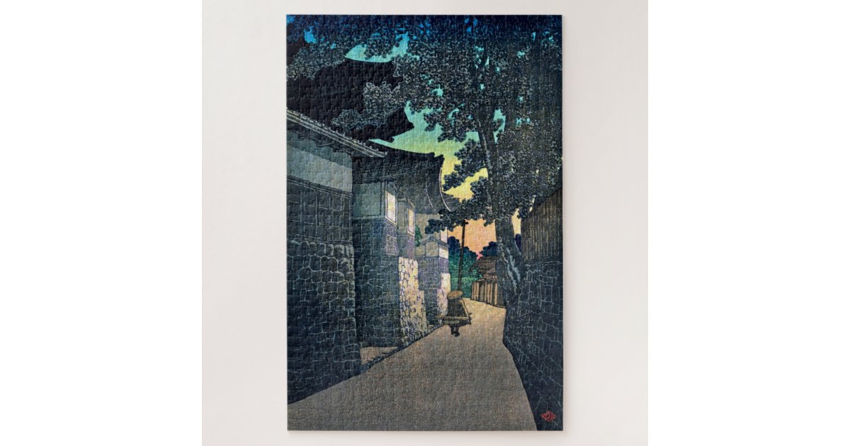 ukiyoe [hasui] C20 Kosho Temple, Himi, Etchu Jigsaw Puzzle | Zazzle