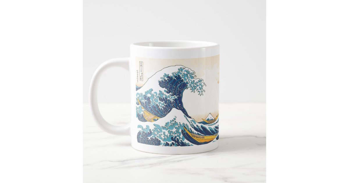 UKIYOE - HOKUSAI GIANT COFFEE MUG | Zazzle