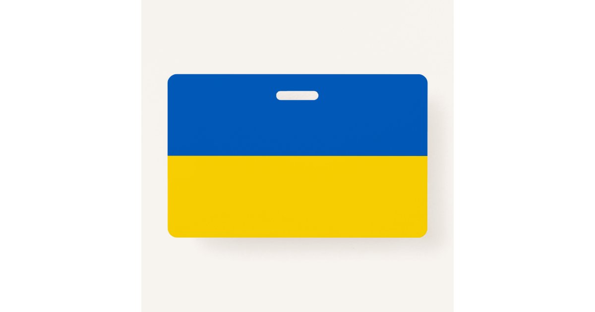 Ukraine Flag Badge | Zazzle