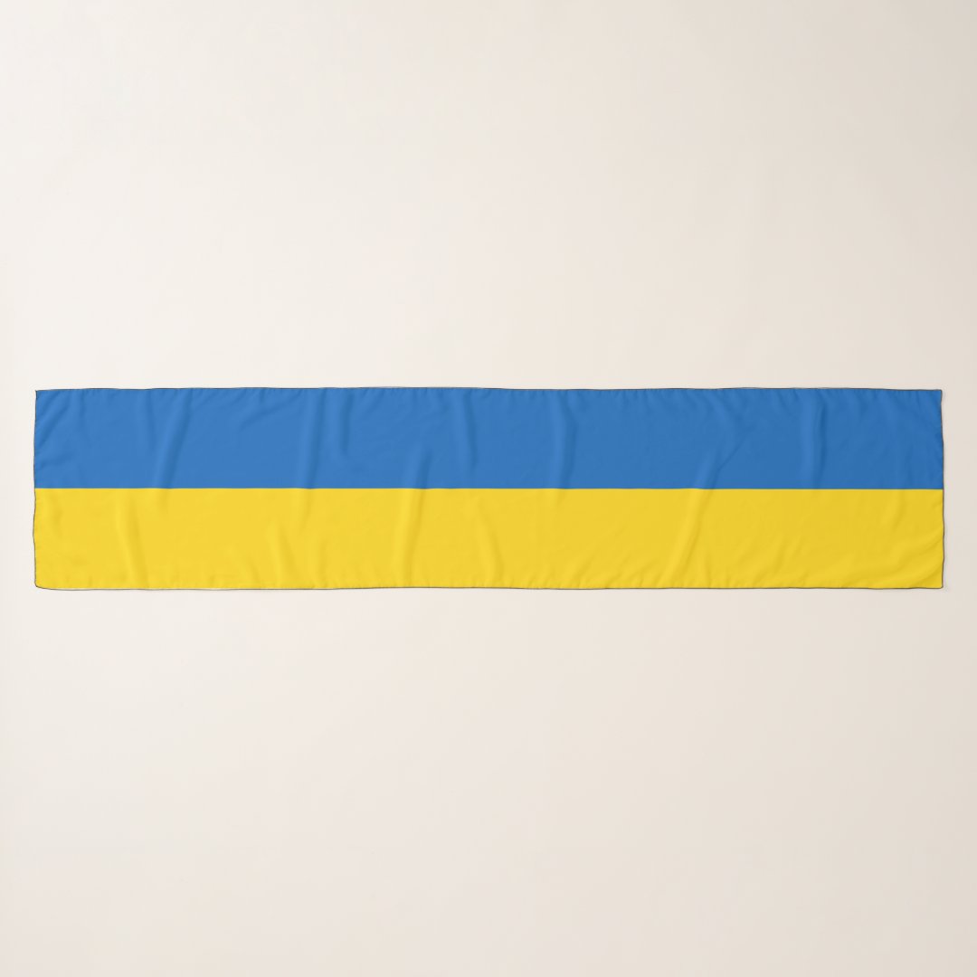 Ukraine Flag Blue Yellow Gold Ukrainian Patriotic Scarf | Zazzle