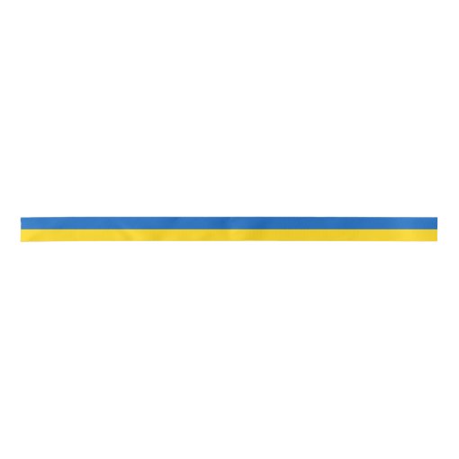Ukraine Flag Blue Yellow Ukrainian Satin Ribbon | Zazzle