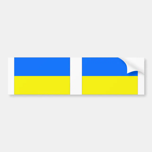 Ukraine Flag Bumper Sticker | Zazzle
