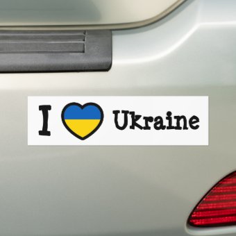 Ukraine Flag Bumper Sticker | Zazzle