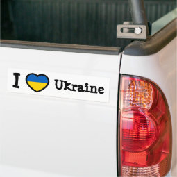 Ukraine Flag Bumper Sticker | Zazzle