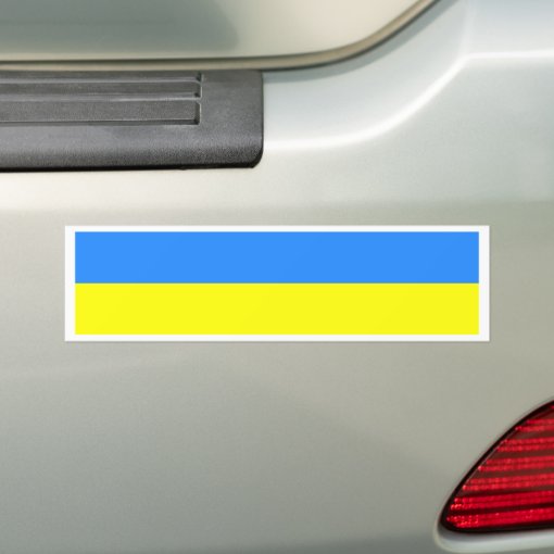 Ukraine Flag Bumper Sticker | Zazzle