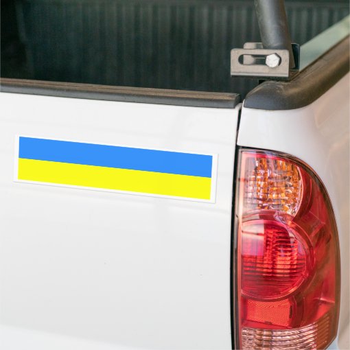 Ukraine Flag Bumper Sticker | Zazzle
