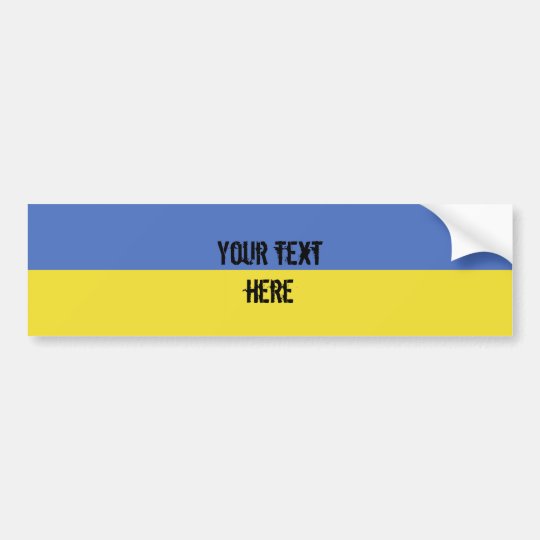 Ukraine Flag Bumper Sticker | Zazzle.com