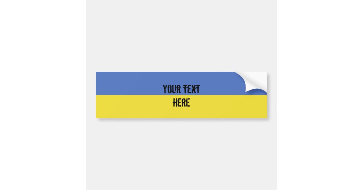 Ukraine Flag Bumper Sticker | Zazzle