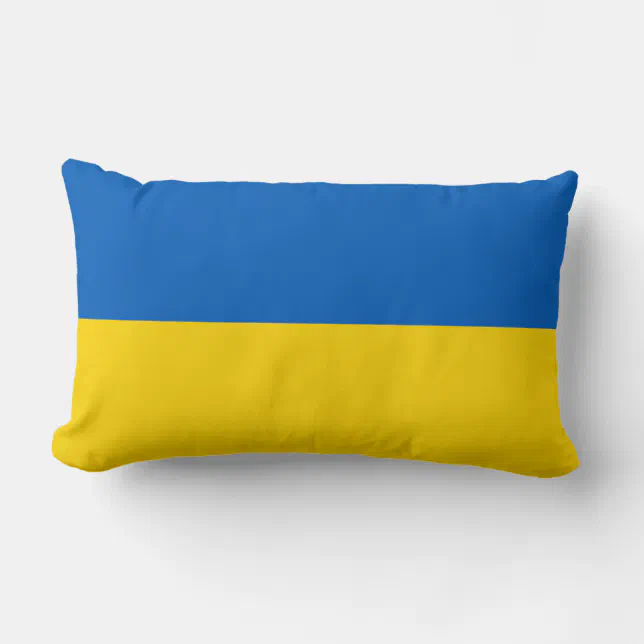 Ukraine Flag Lumbar Pillow | Zazzle