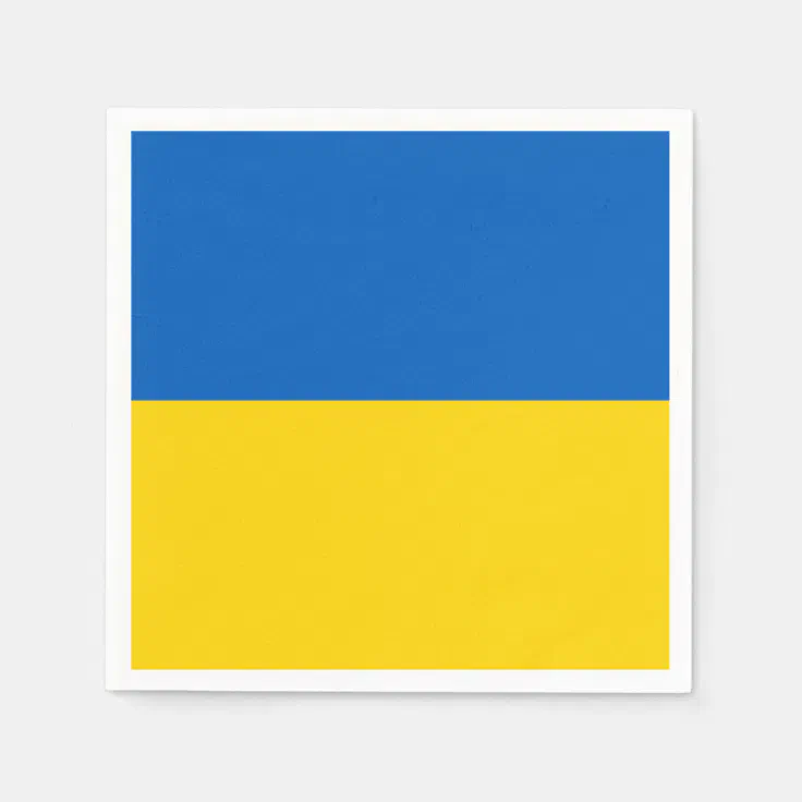 Ukraine Flag Napkins | Zazzle