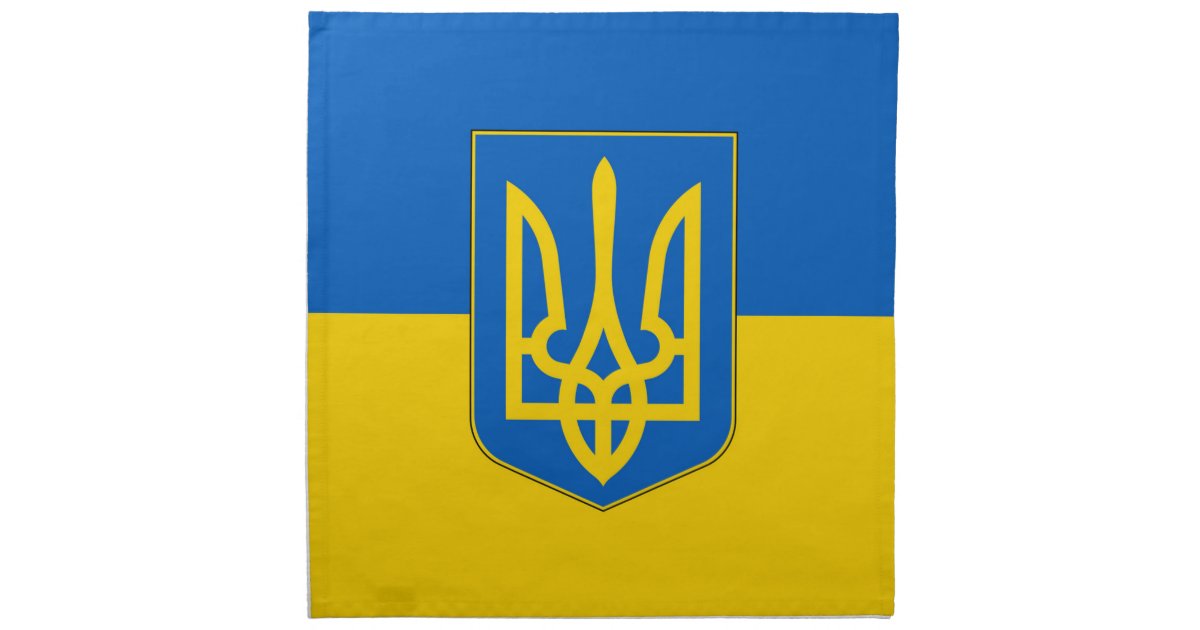Ukraine Flag on MoJo Napkin | Zazzle