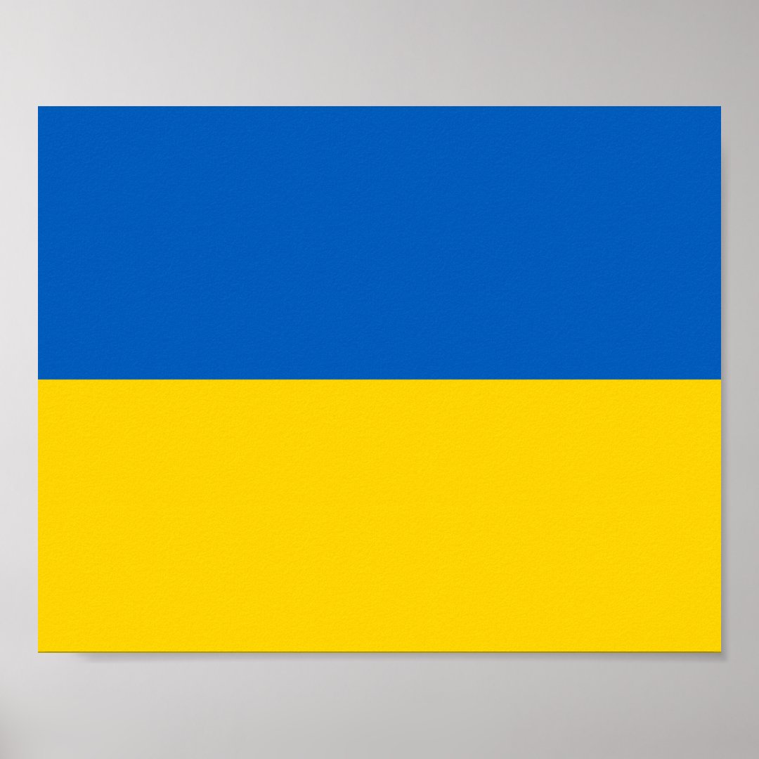 Ukraine Flag Poster | Zazzle