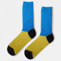 Ukraine flag yellow blue geometric pattern mesh socks | Zazzle