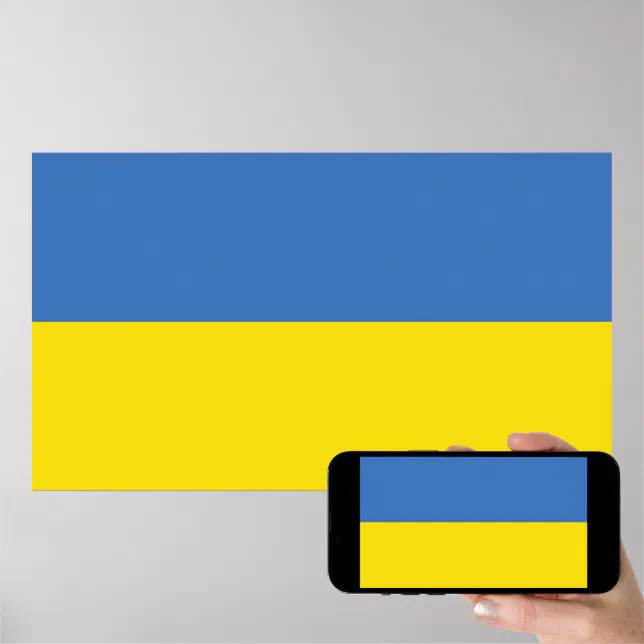 Ukraine National Flag Ukrainian Slava Ukraini Poster Zazzle