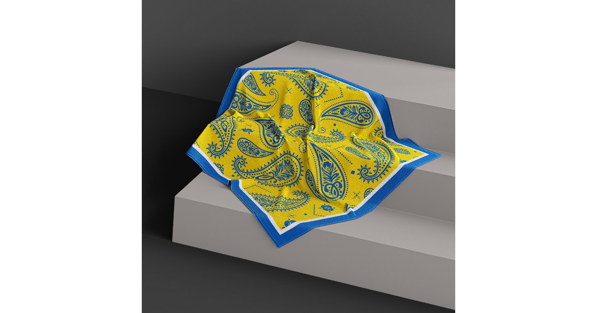 Ukraine paisley Bossica Bandana Scarf | Zazzle