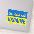Ukraine Patriotic Support Peace Ukranian Flag Car Sticker | Zazzle