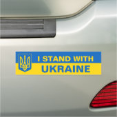 Ukraine Support Coat Of Arms Ukrainian Flag Car Magnet | Zazzle
