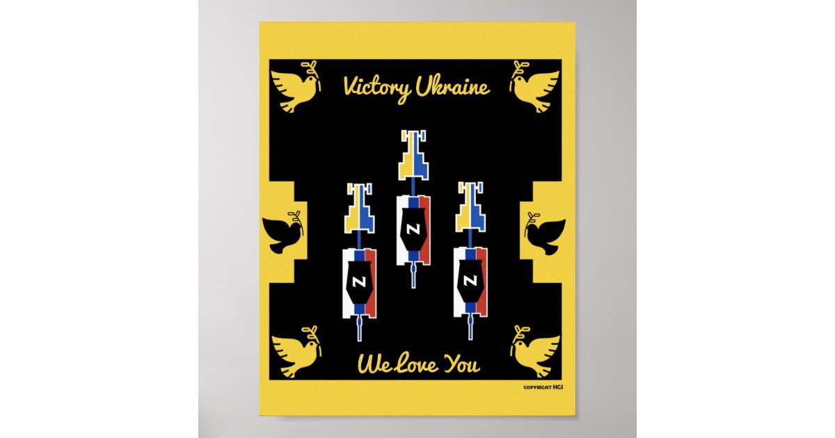 Ukraine war victory poster | Zazzle