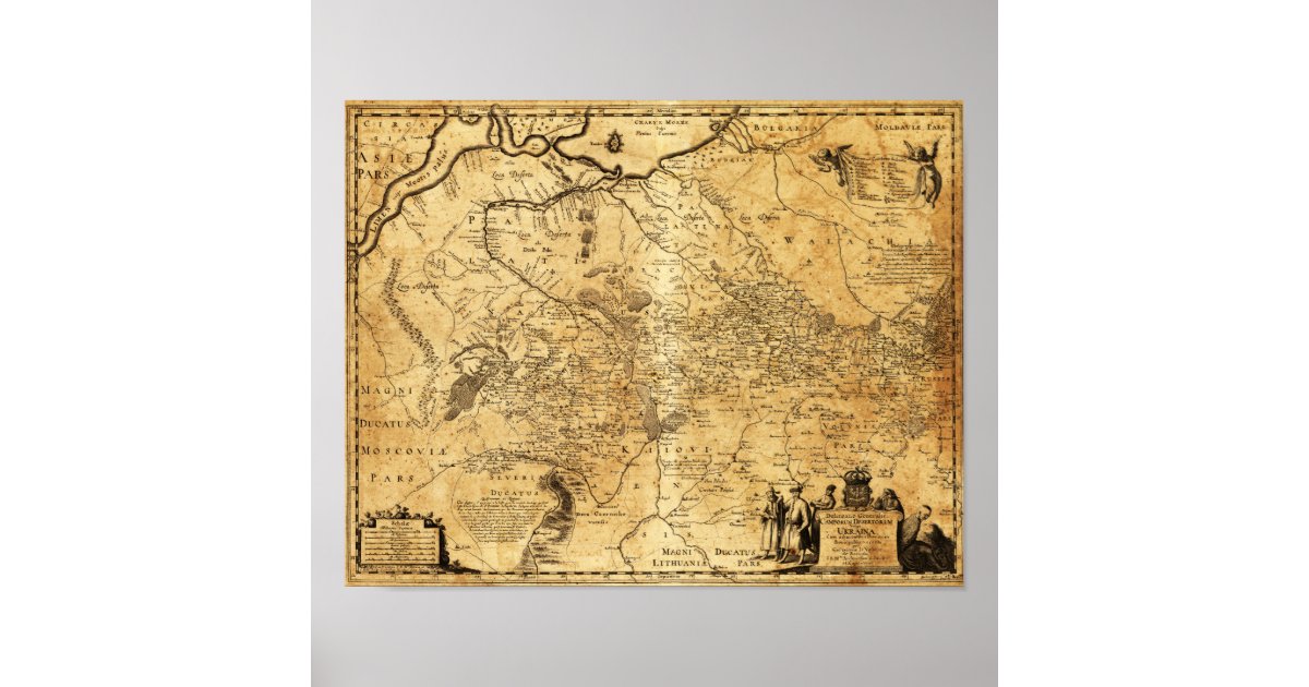 UkrainePanoramic MapUkraine Poster | Zazzle
