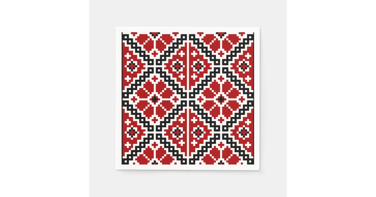 Ukrainian embroidery napkins | Zazzle