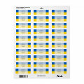 Ukrainian flag label | Zazzle