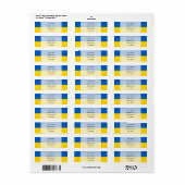 Ukrainian flag label | Zazzle