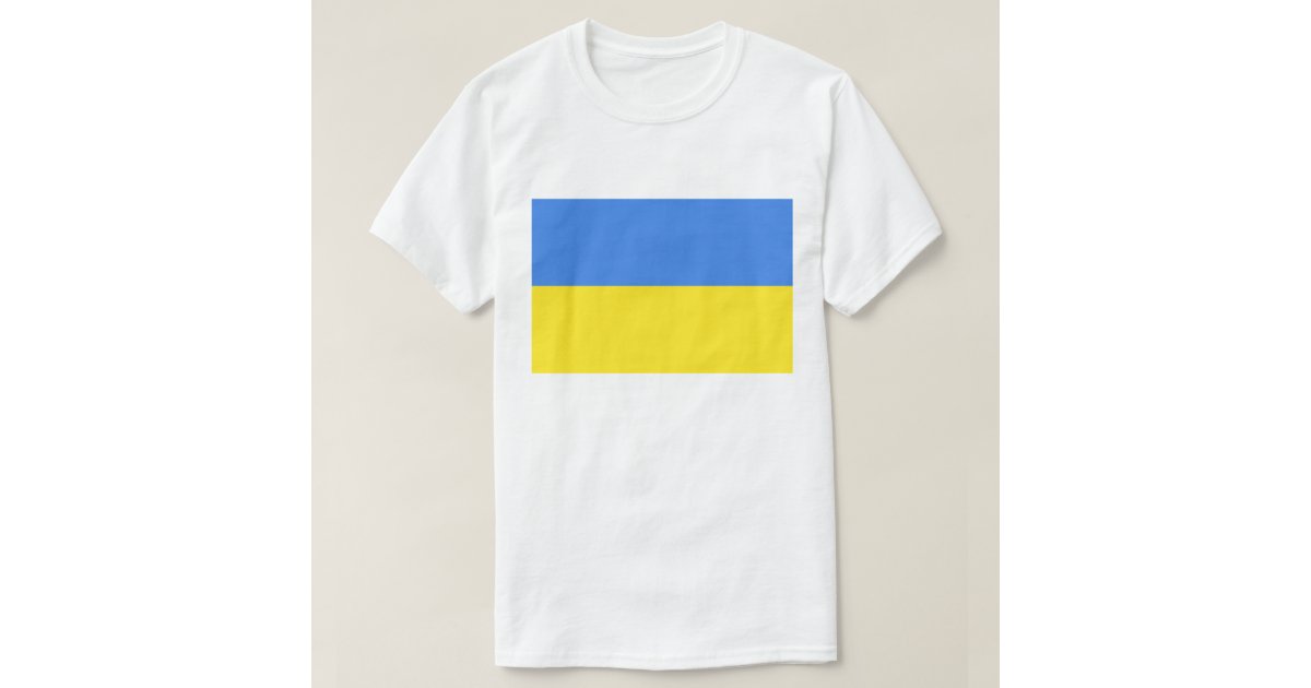 Ukrainian Flag T-Shirt Support Ukraine Freedom | Zazzle