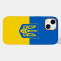 Ukrainian flag with coat of arms Case-Mate iPhone case | Zazzle