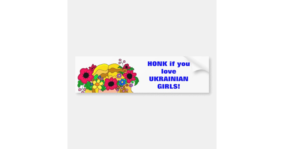 Ukrainian Girls Bumper Sticker | Zazzle