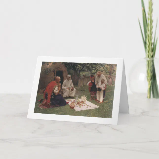 Ukrainian Kozaky/Cossacks at Easter Card | Zazzle