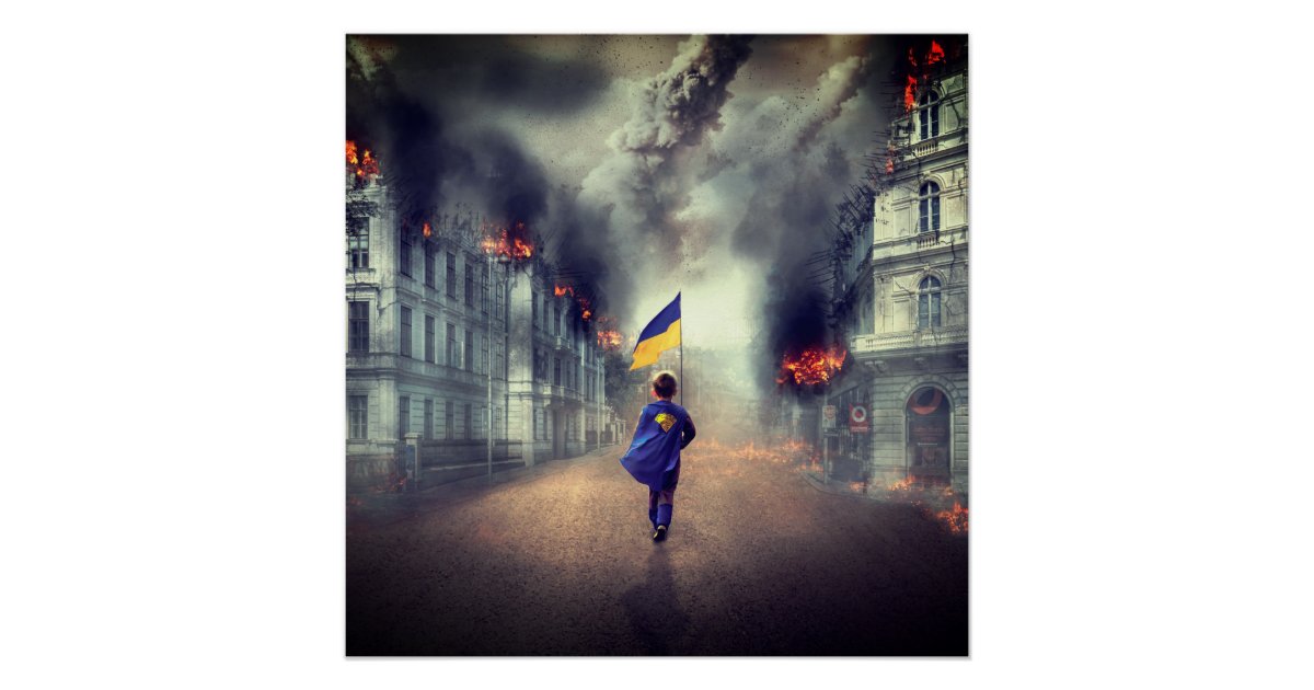 Ukrainian peace in the world sign | Zazzle