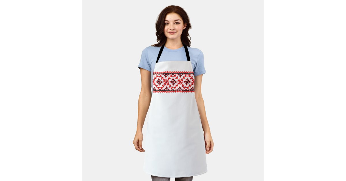 Ukrainian Vyshyvanka Design Apron | Zazzle