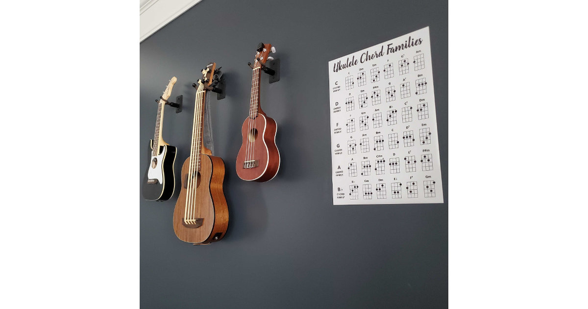 Ukulele Chord Families Chord Chart Diagram Poster | Zazzle