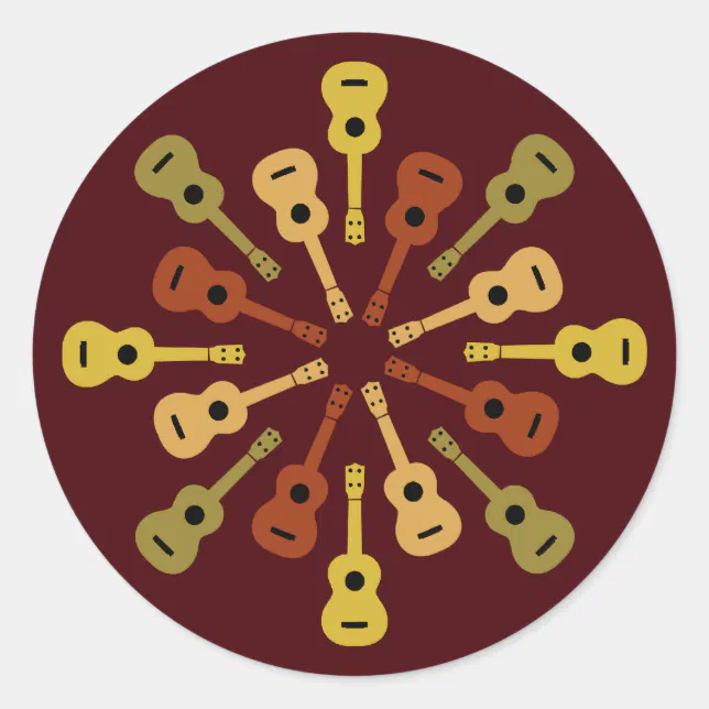 Ukulele stickers | Zazzle