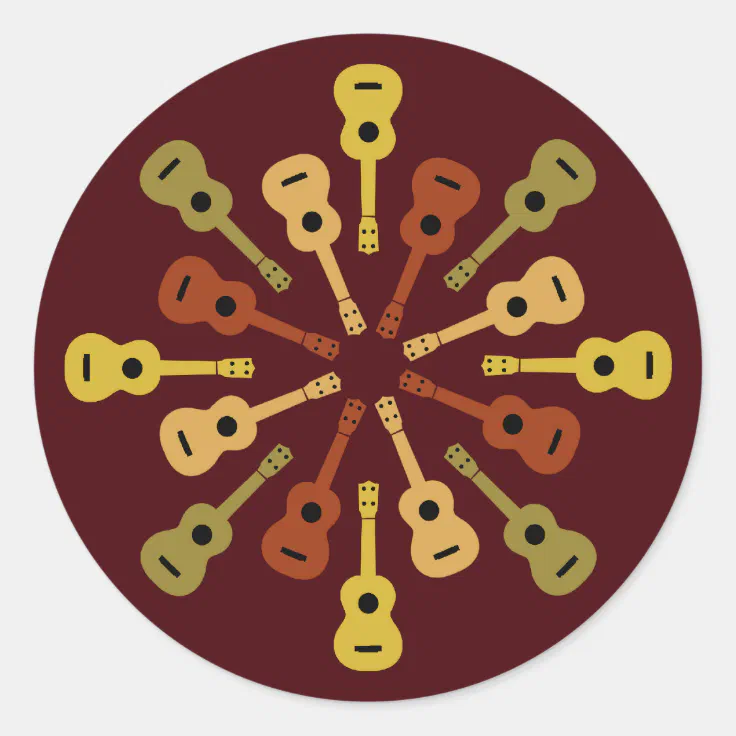 Ukulele stickers | Zazzle