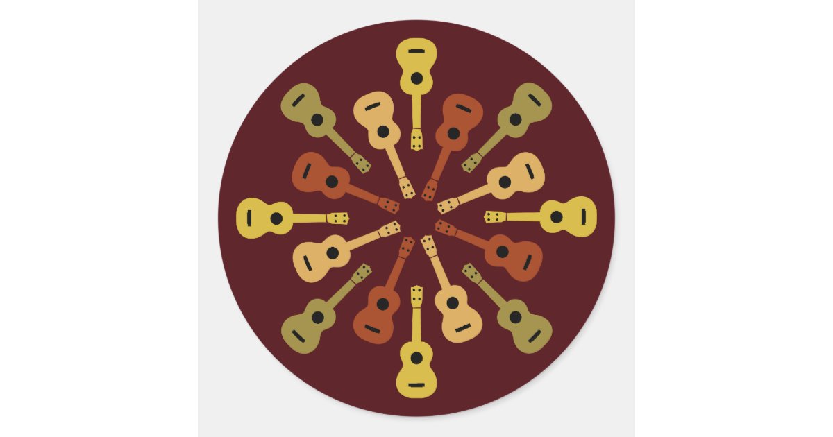 Ukulele stickers | Zazzle