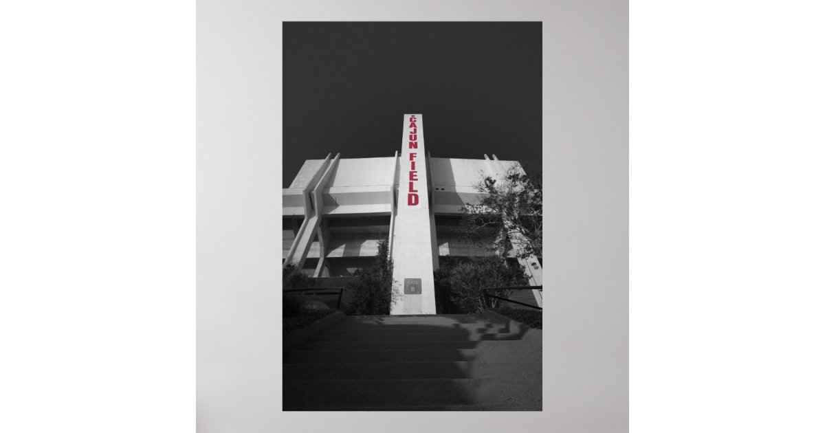 ULL Cajun Field Stadium Poster | Zazzle