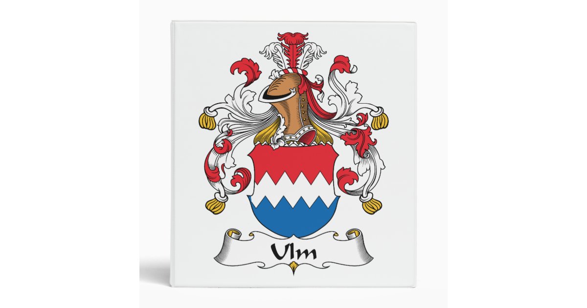Ulm Family Crest Binder | Zazzle