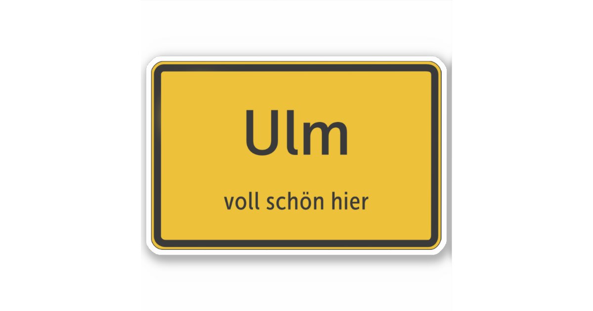 Ulm sticker sticker auto sticker | Zazzle