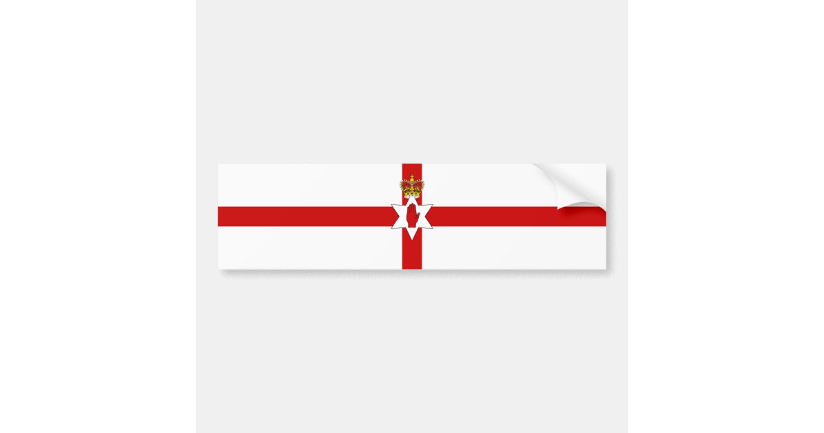 Ulster Banner Northern Ireland Flag Bumper Sticker | Zazzle
