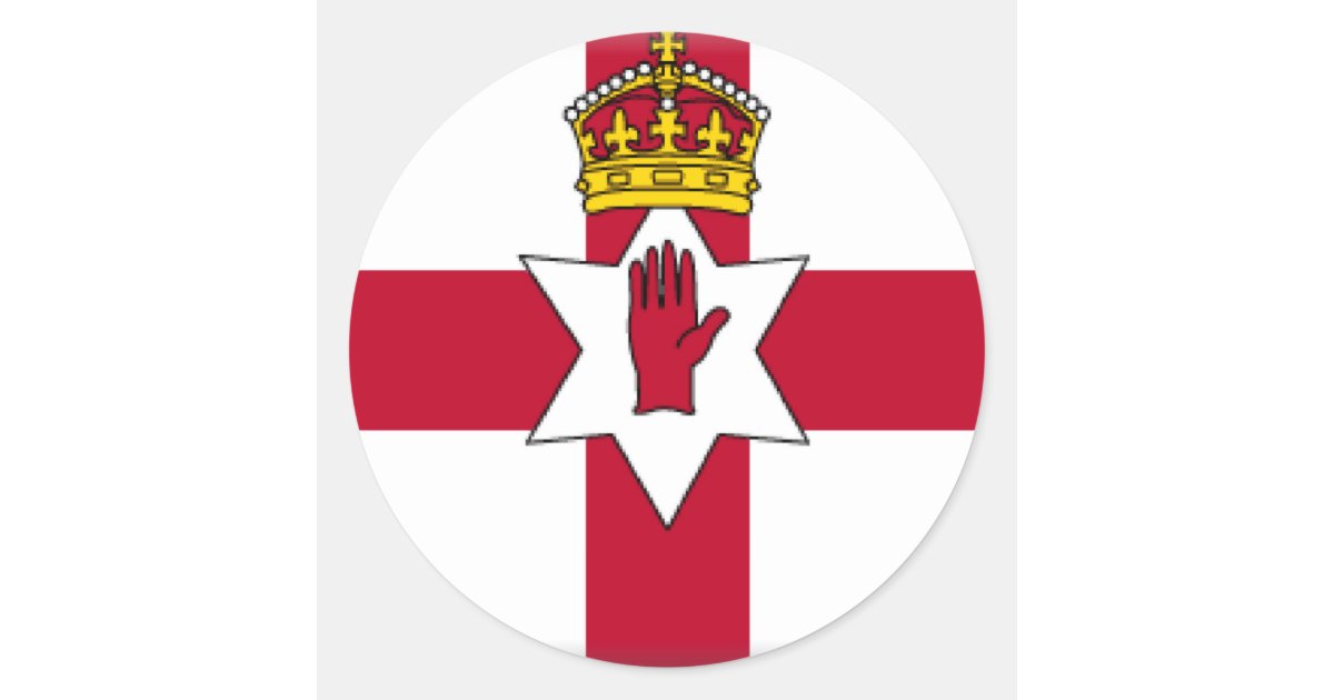 Ulster Flag Classic Round Sticker | Zazzle