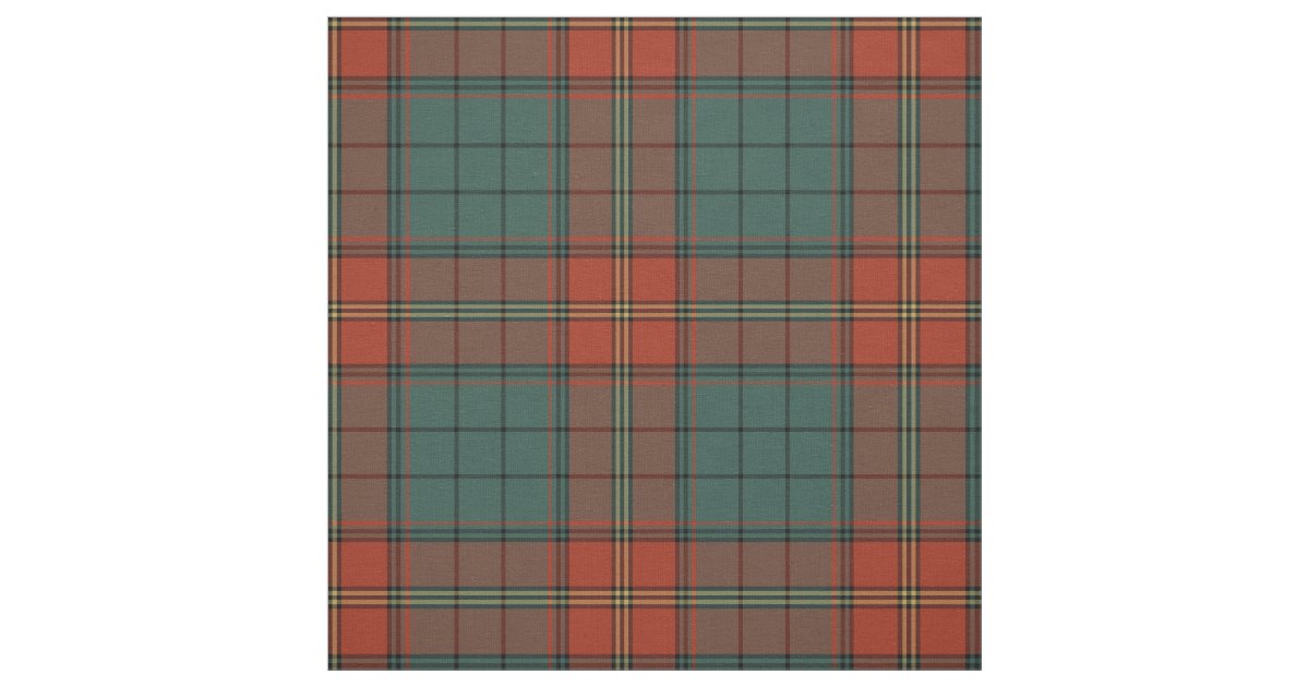 Ulster Ireland District Tartan Irish Plaid Fabric | Zazzle